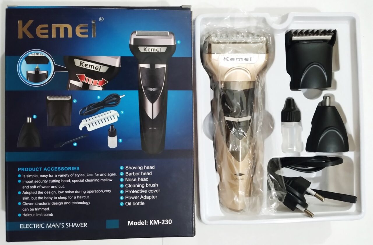 Kemei 3in1 Electric Man's Shaver Machine, Model KM-230