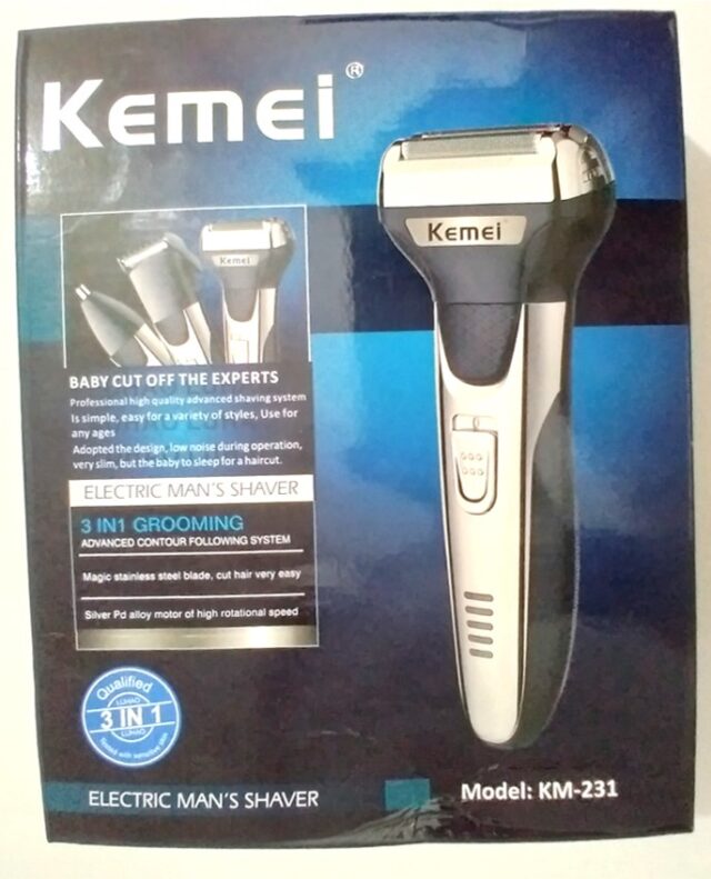 Kemei 3 in 1 Electric Man's Shaver Machine, Model KM-231