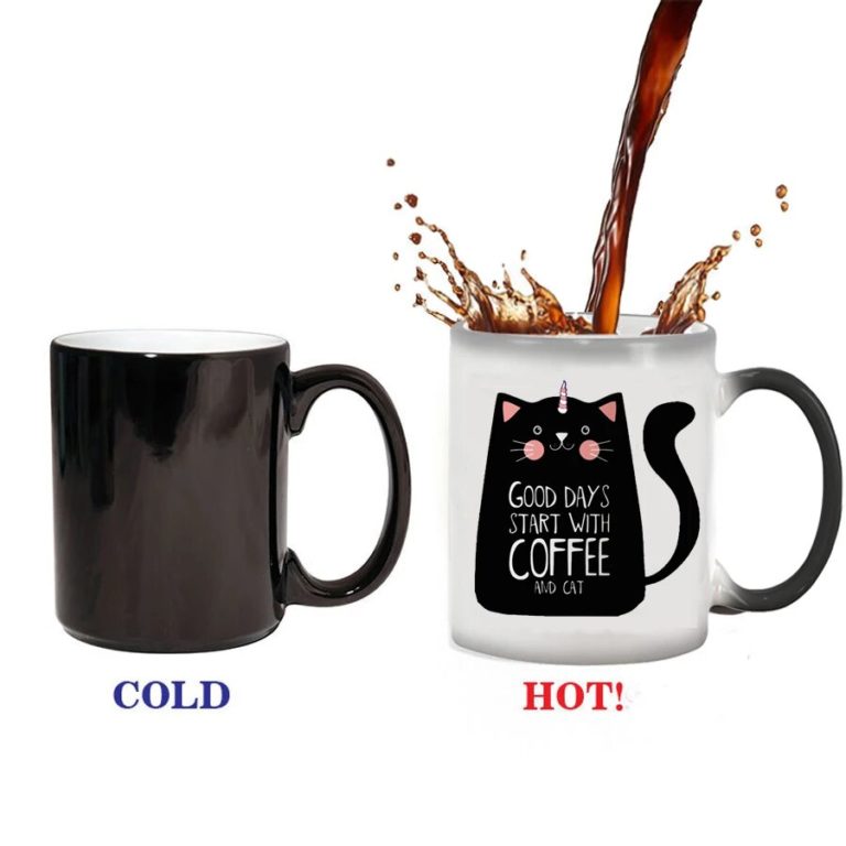 Custom Photo Magic Mug Color Change With Temperature Black To Your ...