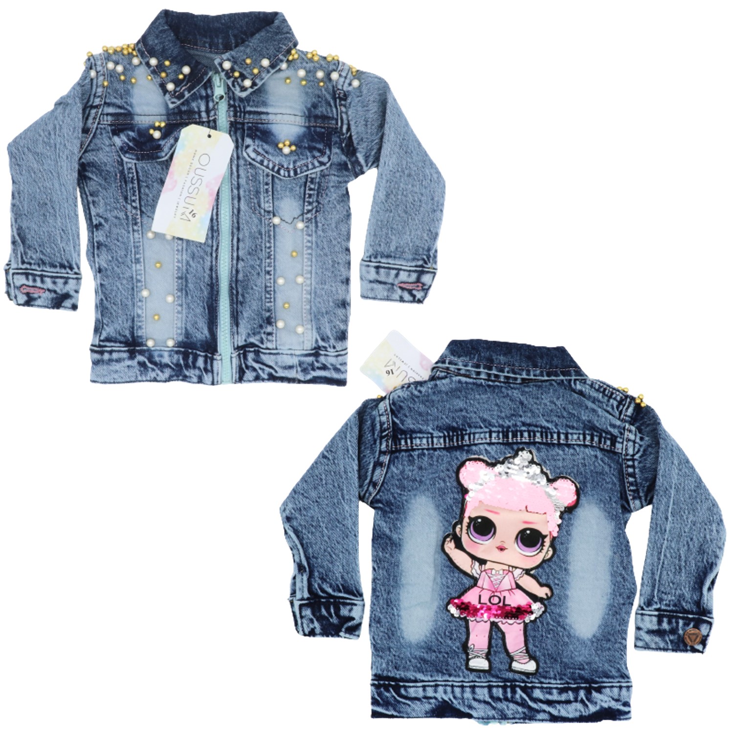 1-10 Years Baby Girl Jeans Jackets