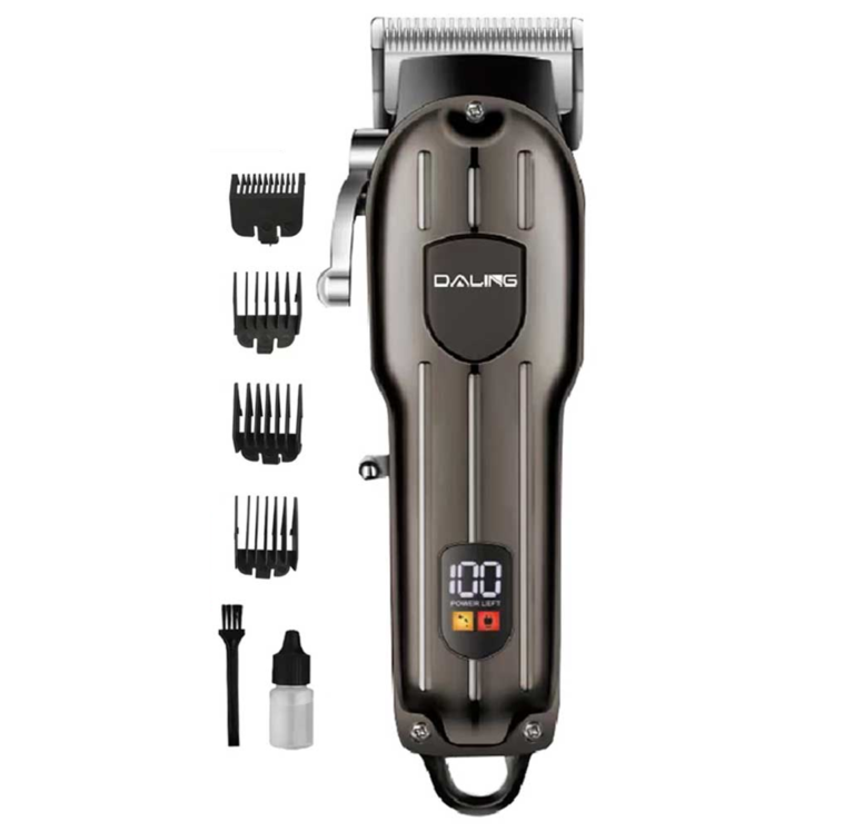 DALING DL-1538B Digital Display Professional Cordless Hair Clippers Trimmer
